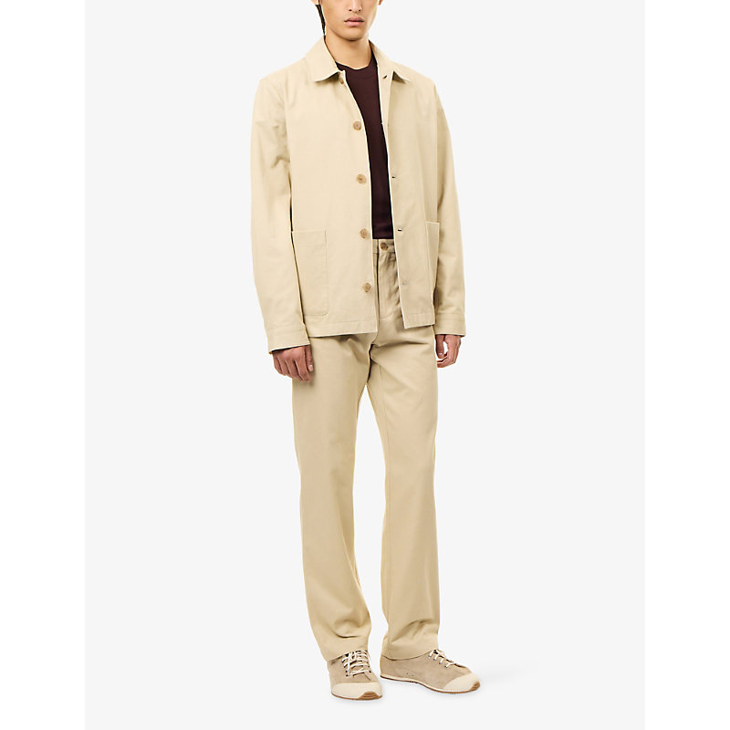 SUNSPEL drill straight-leg cotton trousers 36/32